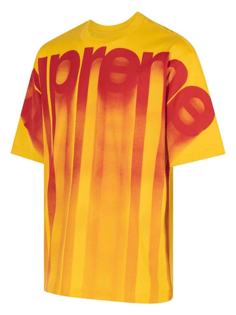 Supreme Bleed Logo-Print T-Shirt - Yellow | Editorialist