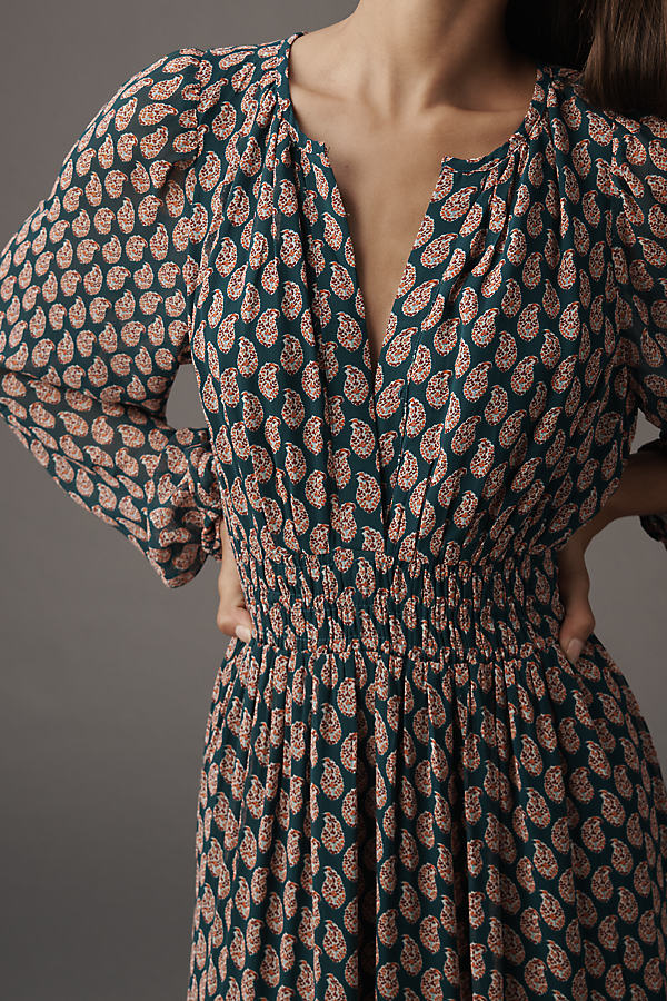 The Somerset Collection By Anthropologie Maxi Dress - Ivory Pattern |  Editorialist