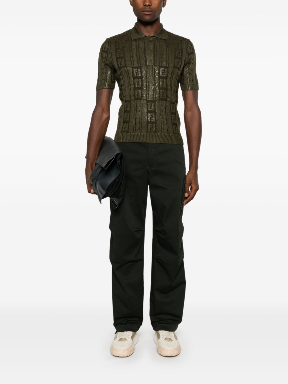 FENDI ff sparkle polo shirt