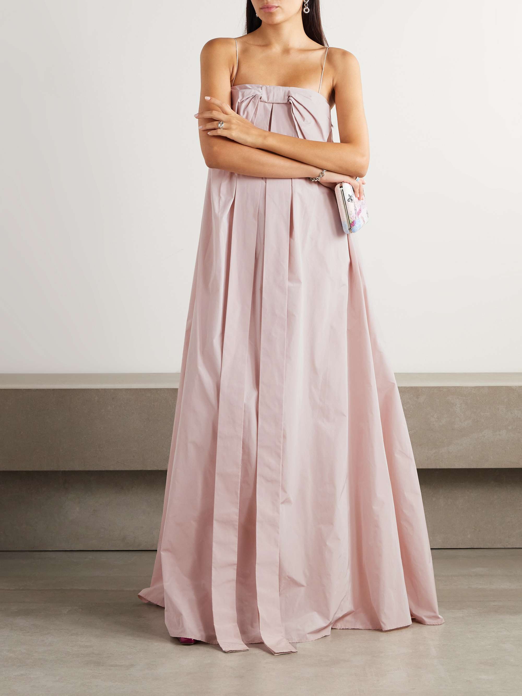 Bernadette Estelle Bow-Embellished Gown In Pink - 40% Off | Editorialist