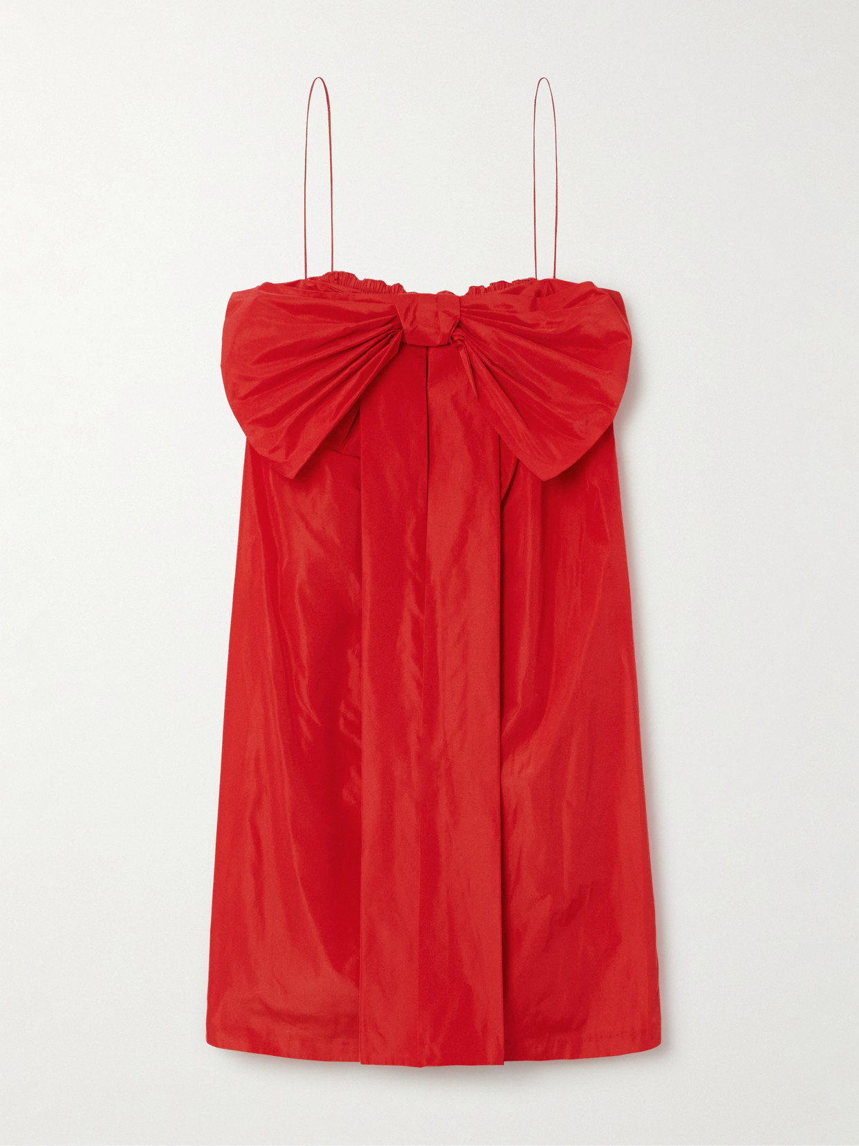 fitted lace wedding dress Bernadette Dress Ezra Bright Red