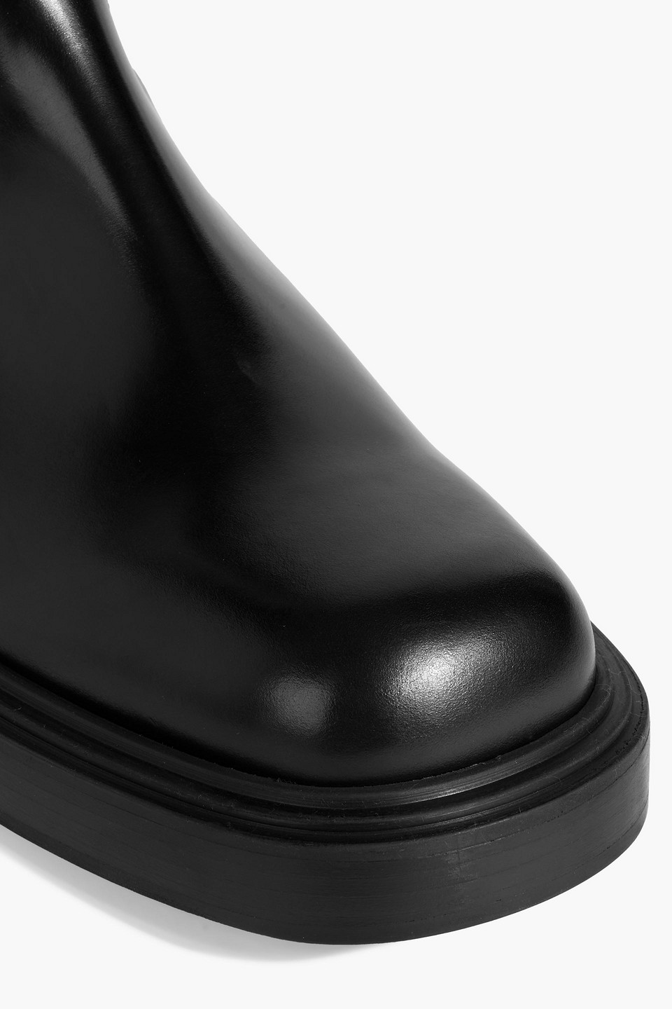 Buy FERRAGAMO Farah Leather Boots - Black At 70% Off | Editorialist