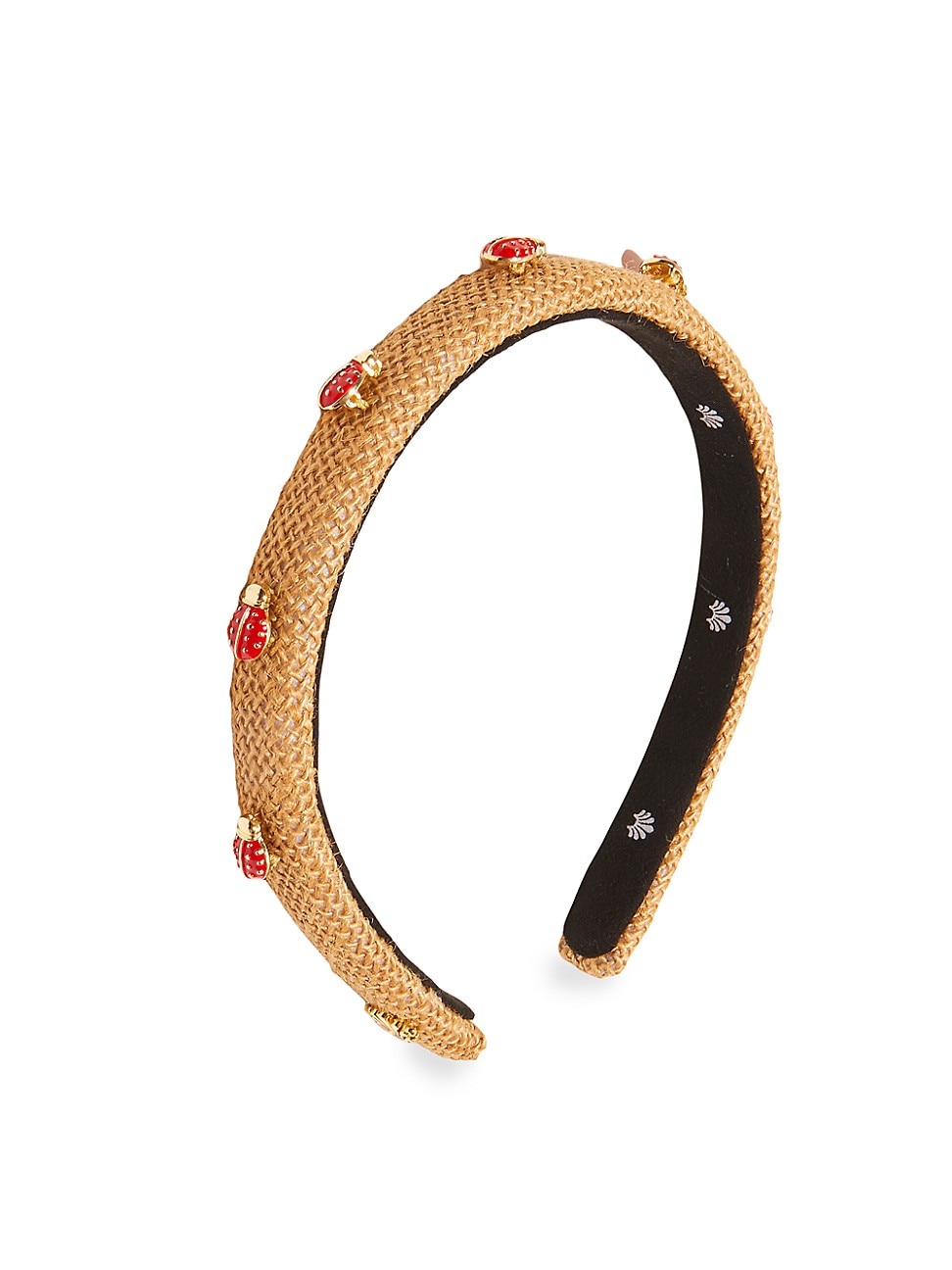 Lele Sadoughi Gigi 14k Gold-Plated, Enamel & Linen Ladybug  display picture 1