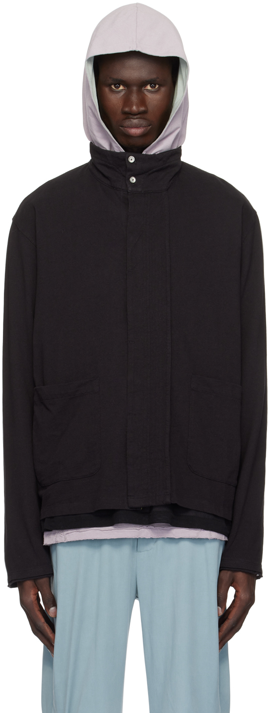 Kiko Kostadinov Levi'S Edition Jersey Cardigan In Black - 50% Off