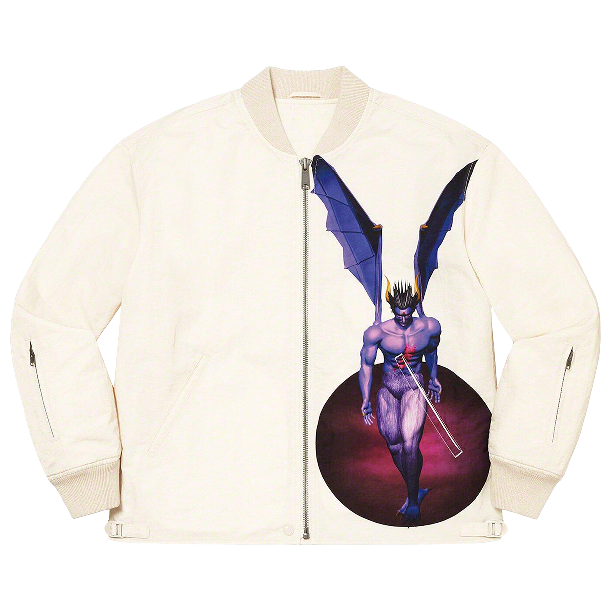 Supreme X Yohji Yamamoto X Tekken Nylon Bomber Jacket - Cream