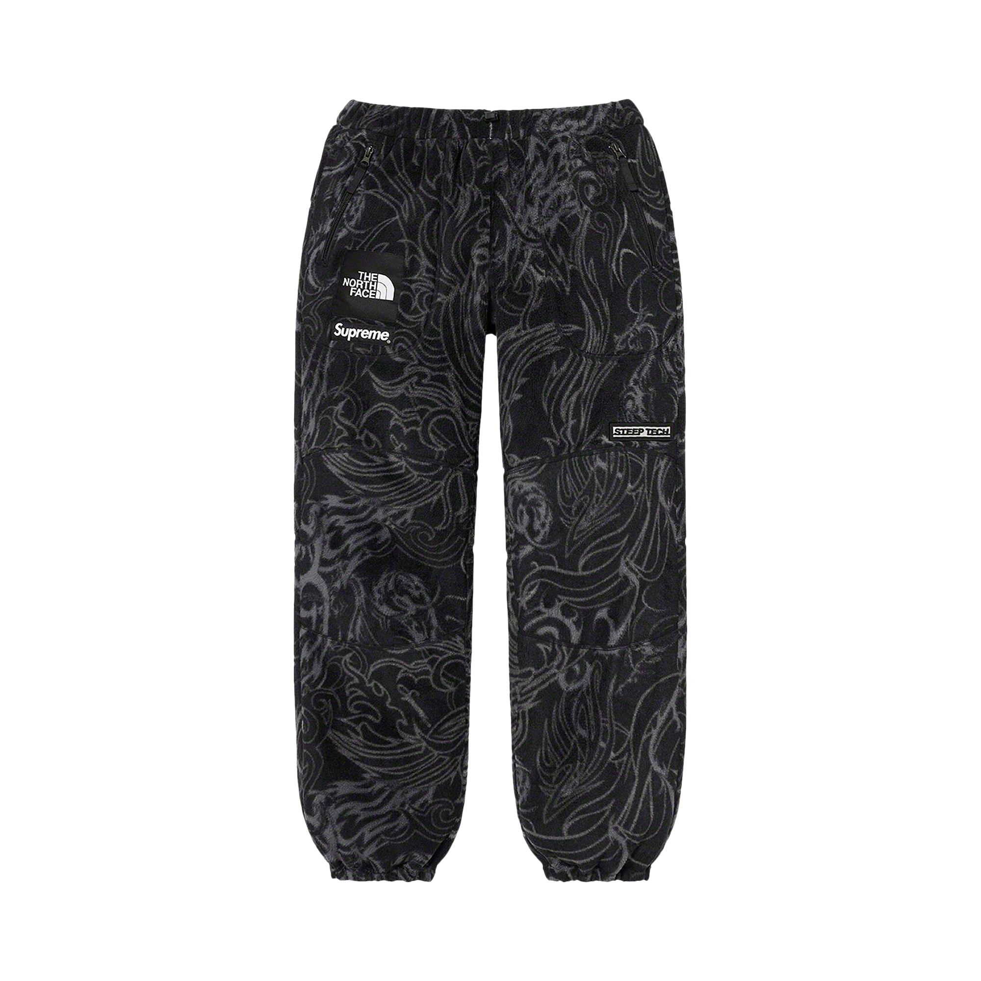 Supreme X The North Face Steep Tech Fleece Pant - Black | Editorialist