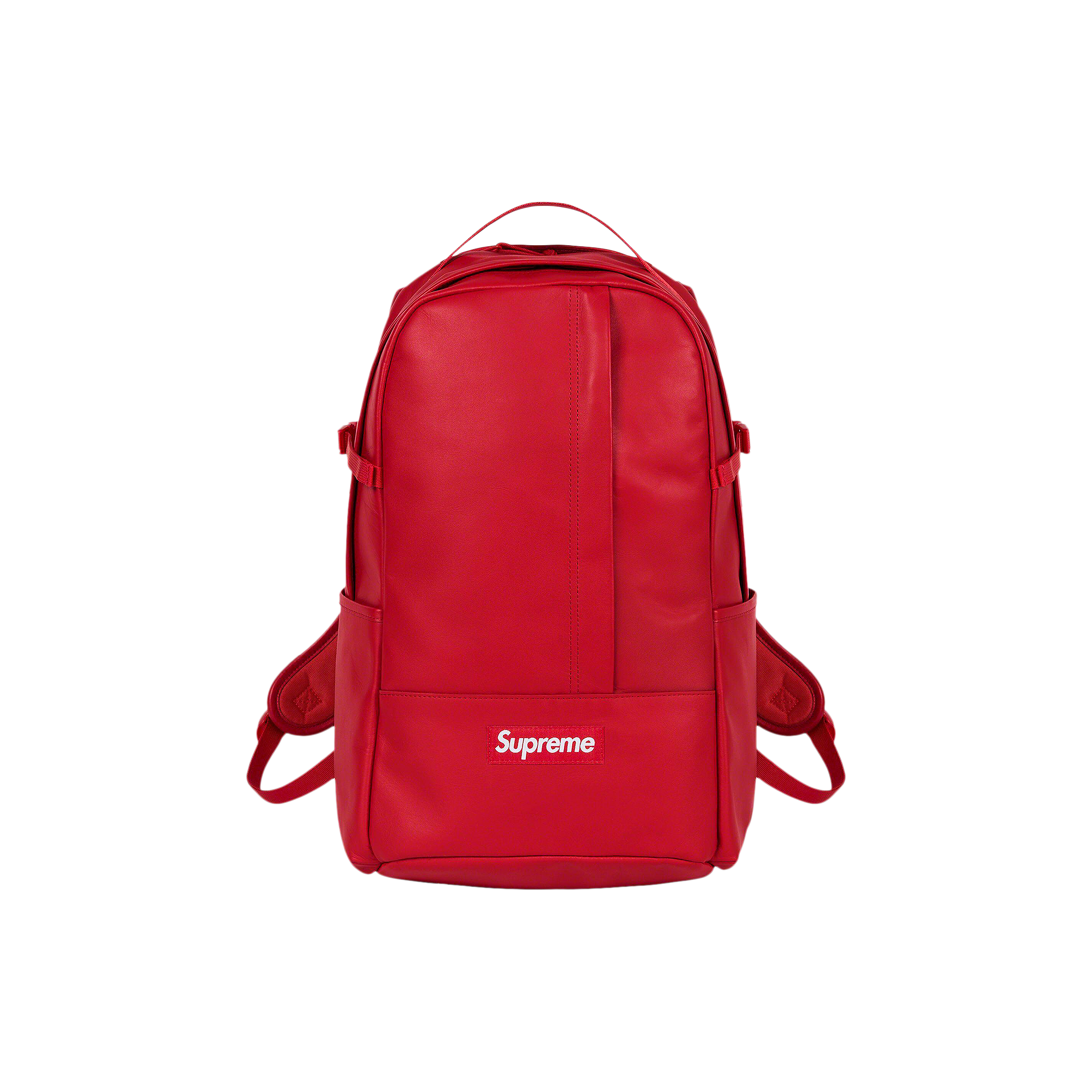 Supreme Leather Backpack - Red | Editorialist