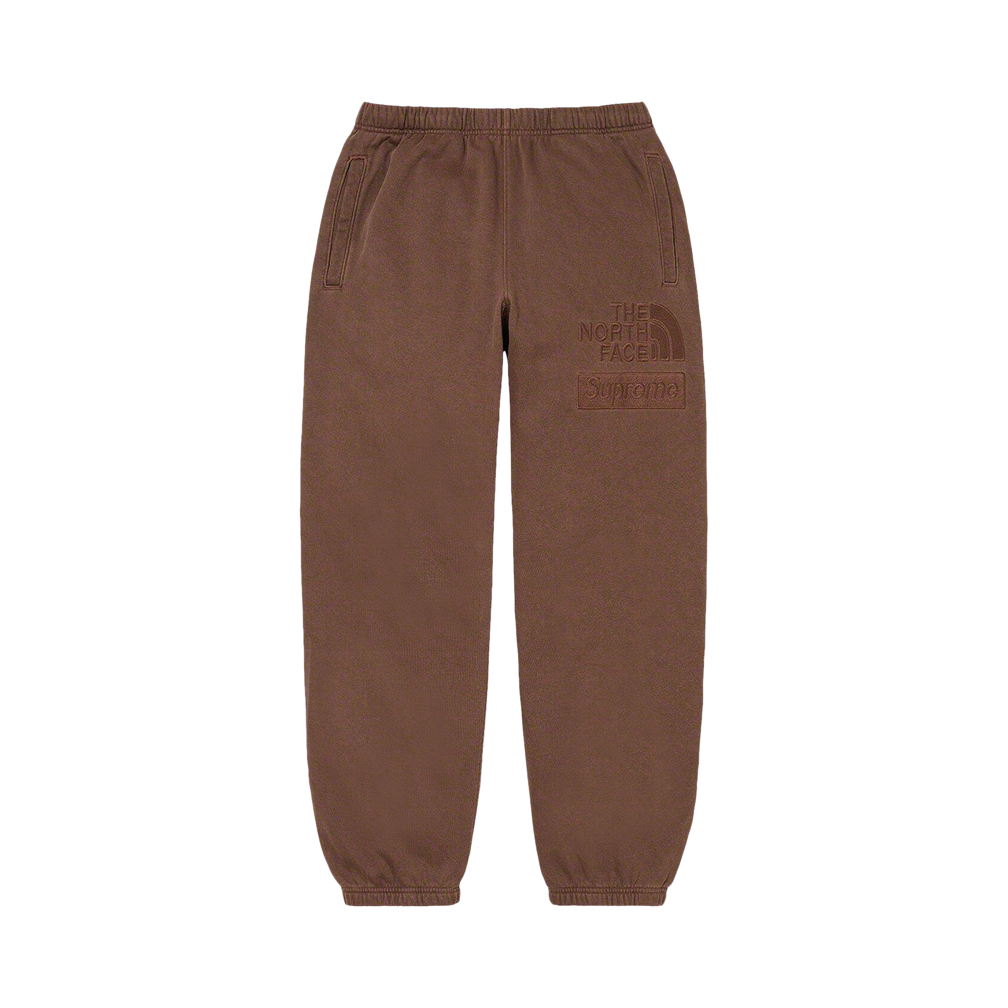 Supreme X The North Face Steep Tech Fleece Pant In Brown