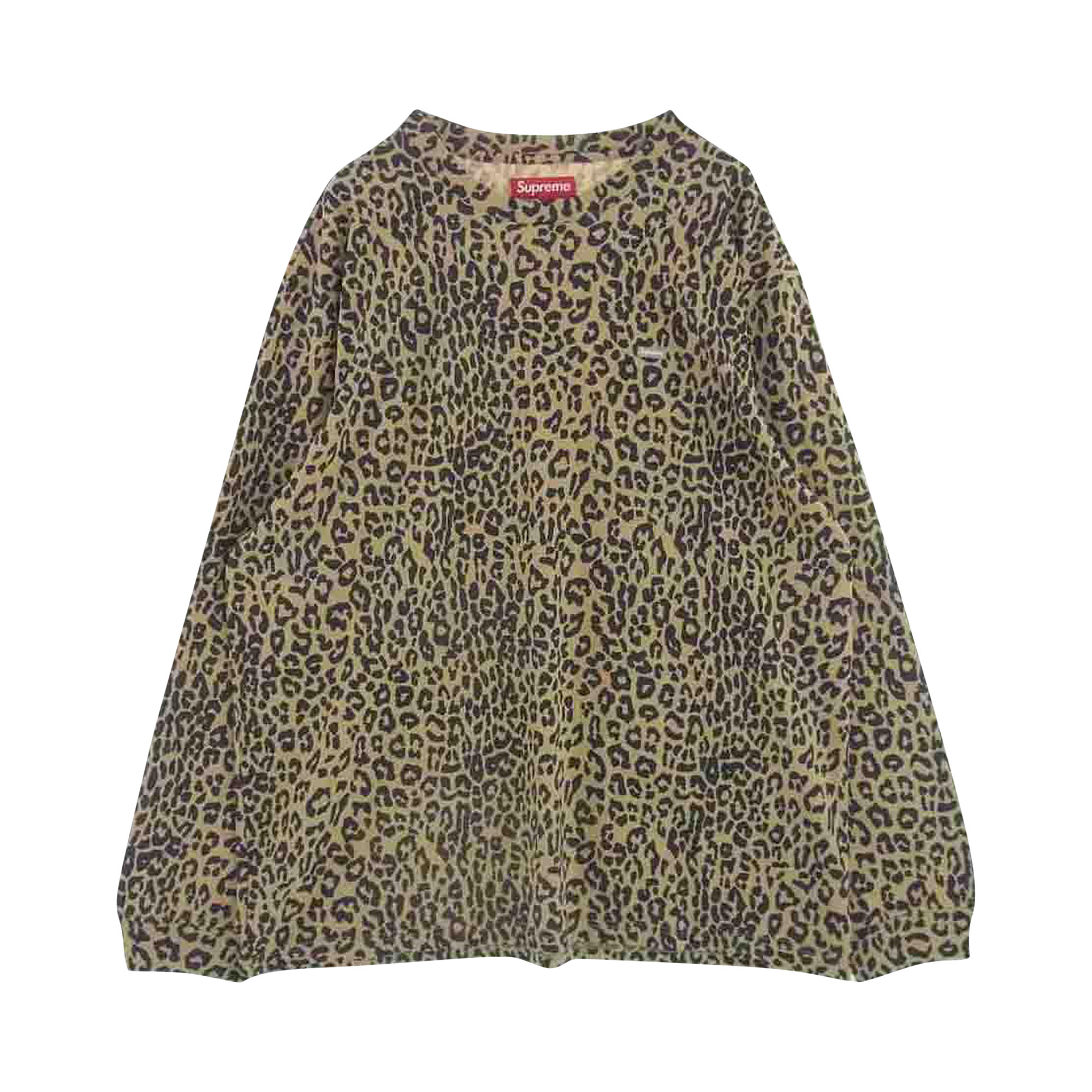 Supreme Small Box Long-Sleeve Tee 'Leopard - Tan | Editorialist