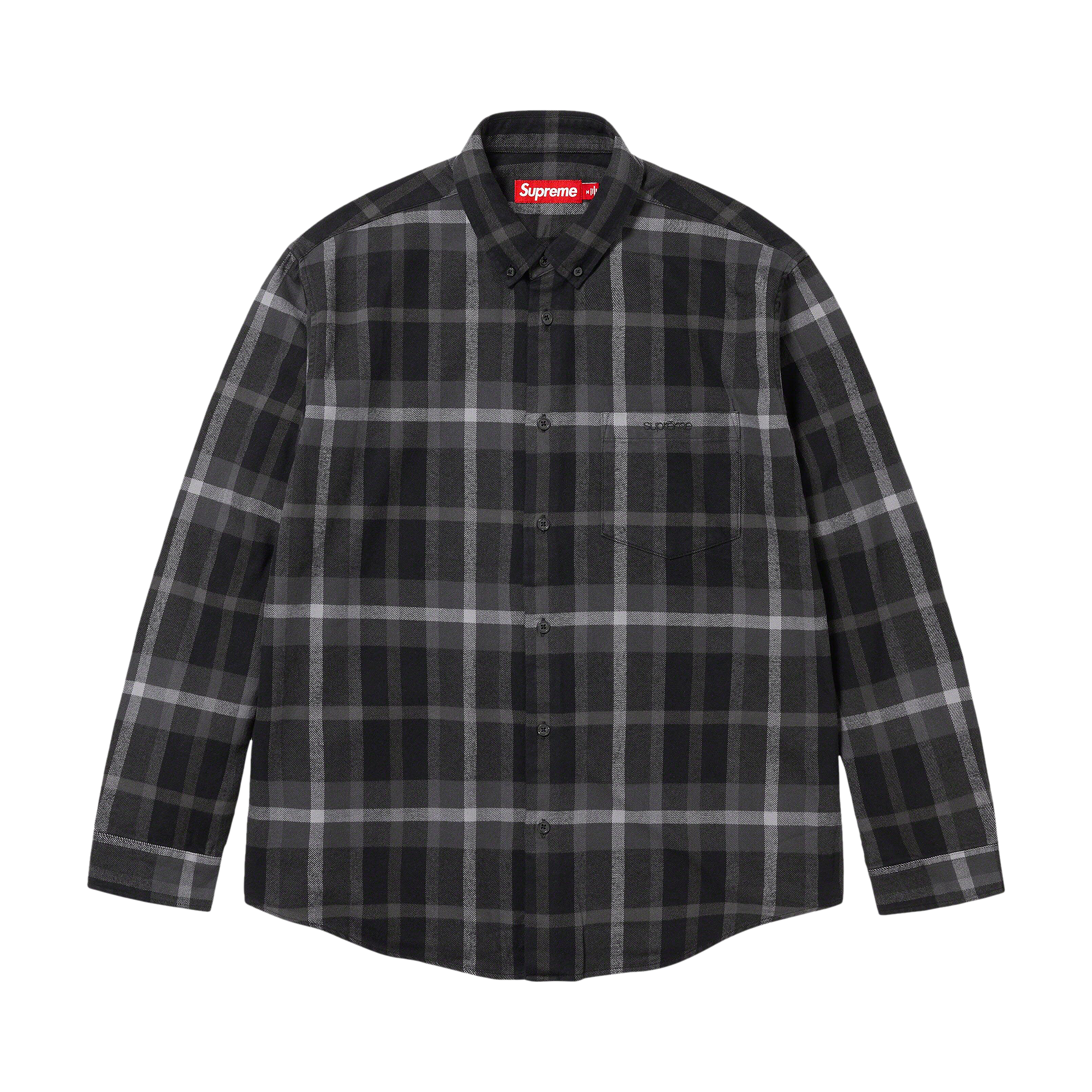 Supreme Shadow Plaid Flannel Shirt Black Studded Shadow Plaid Zip 