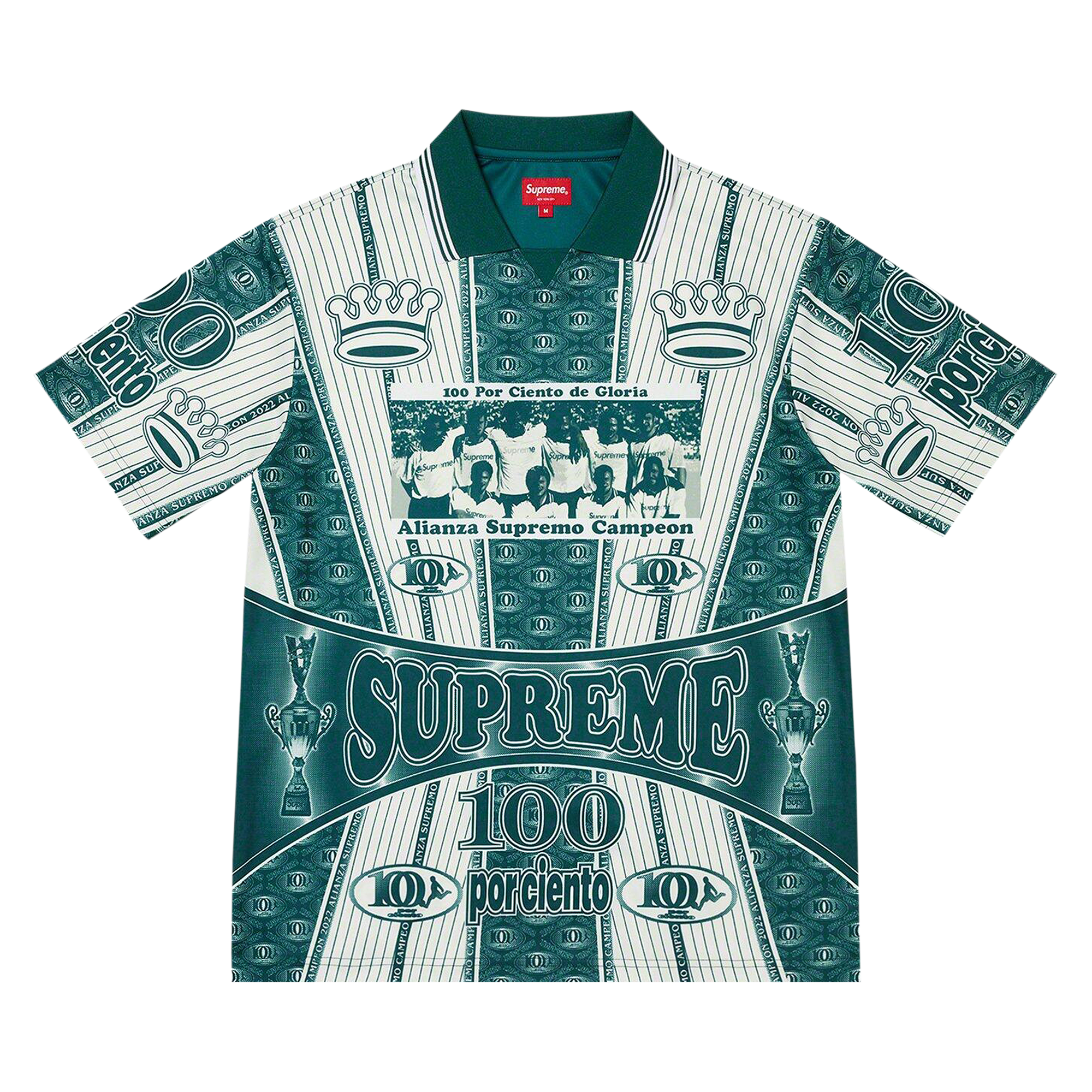 Supreme Por Ciento Soccer Jersey - Green | Editorialist