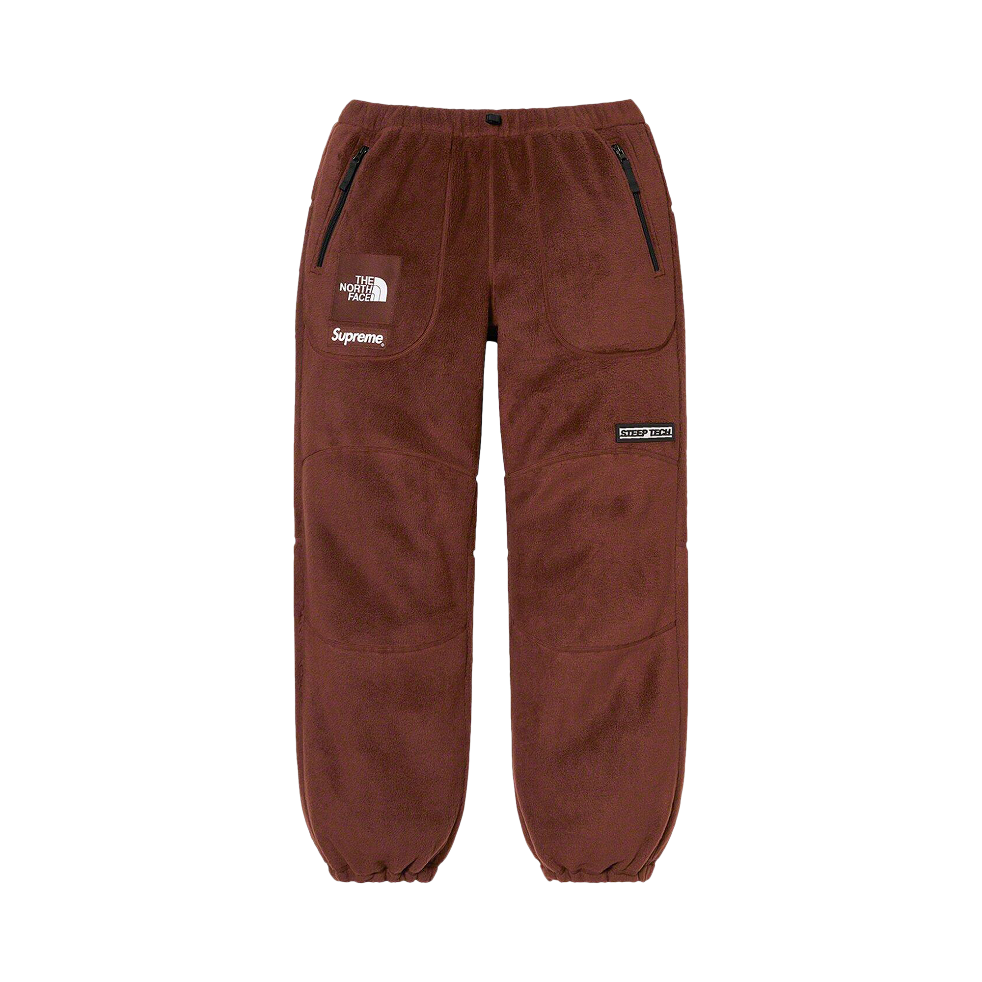Supreme X The North Face Steep Tech Fleece Pant In Brown