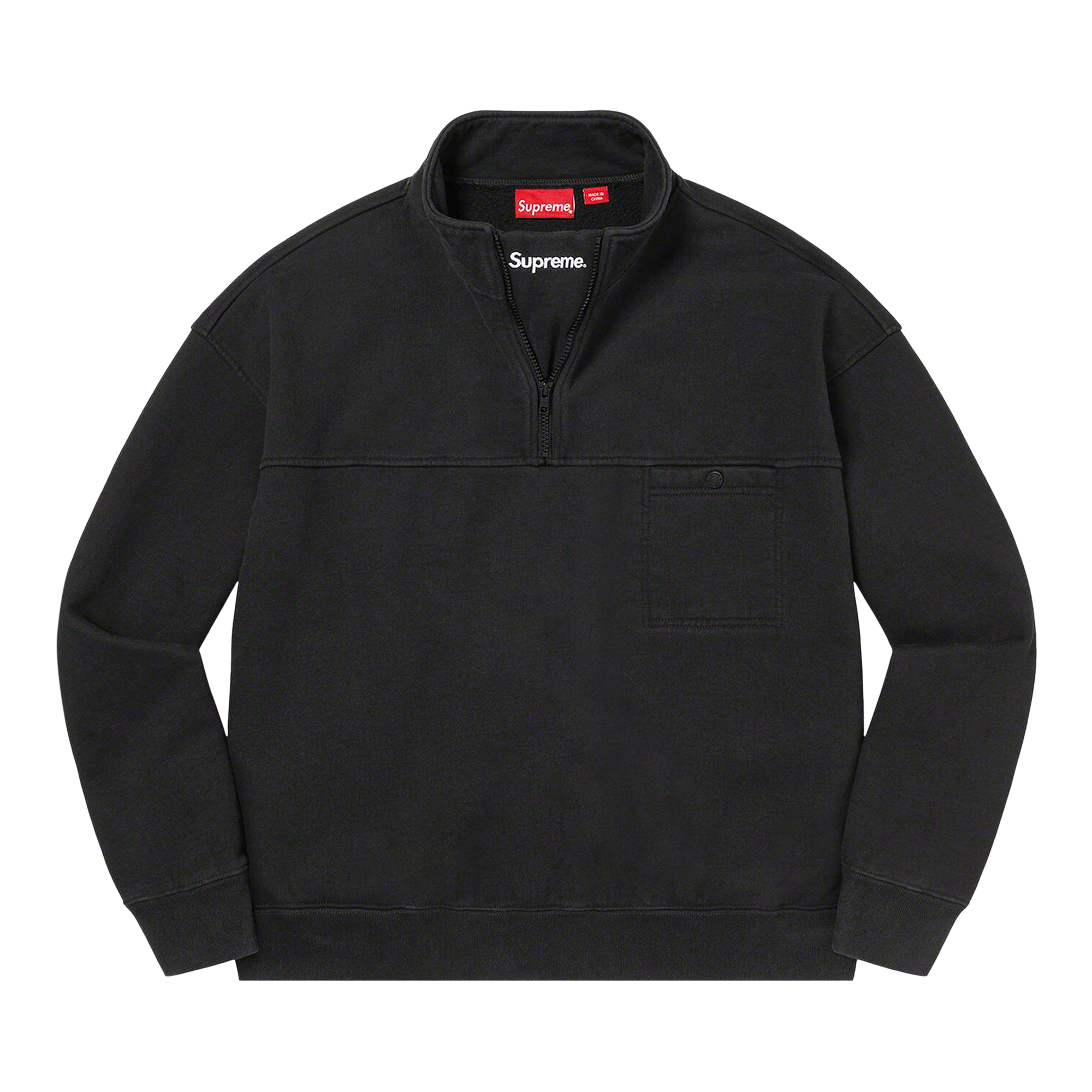 Supreme Small Box Half Zip Pullover - Blue | Editorialist