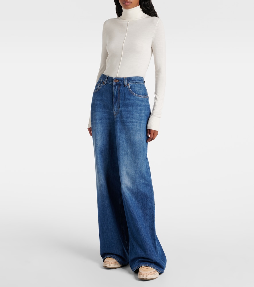 CHLOÉ Chloé Nama Shearling-Lined Suede Sneakers