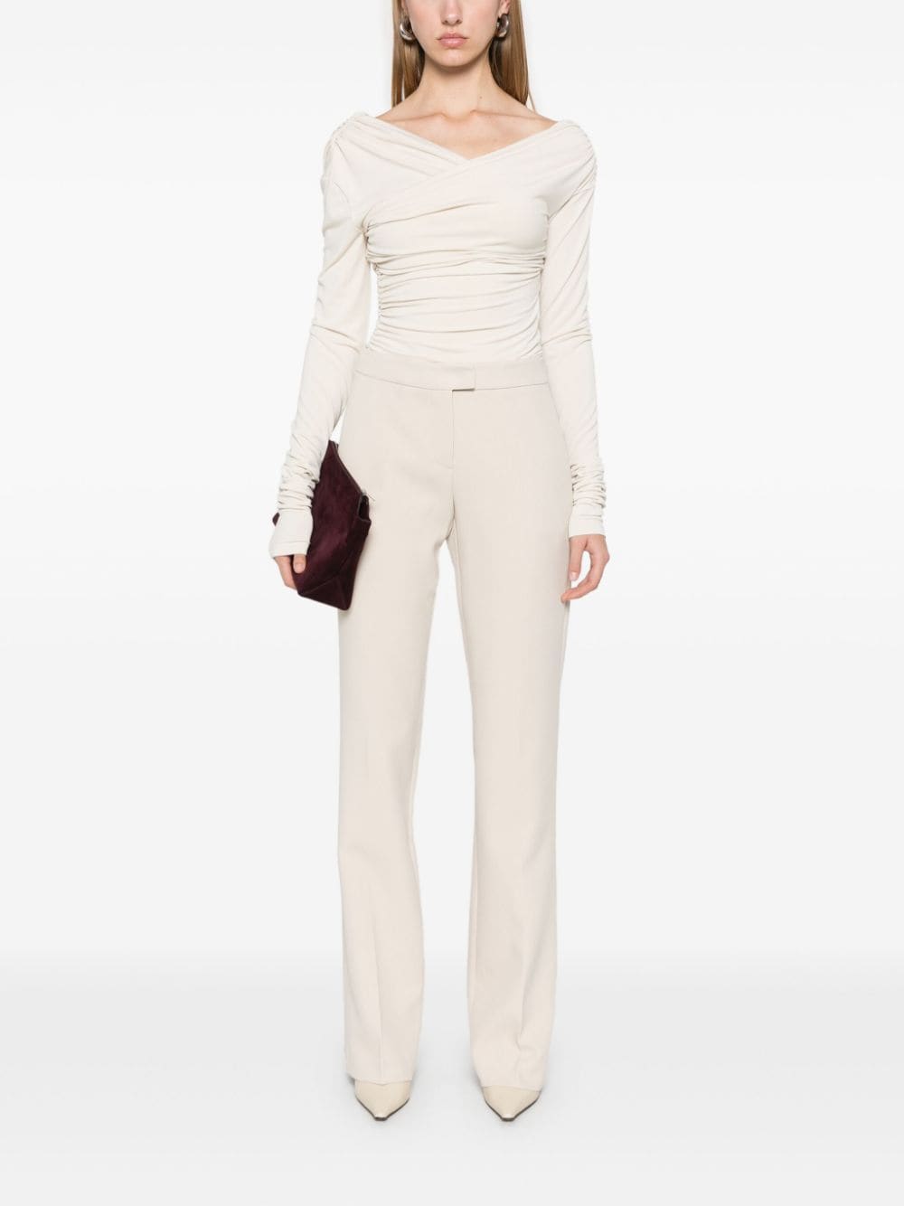 ANDAMANE THE ANDAMANE Gladys Straight Leg Trousers