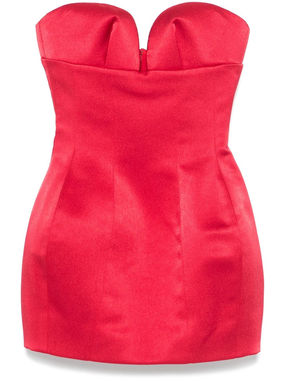 strapless open back dress Zapaka Women Red Short Homecoming Dress Sheath Spaghetti Straps Cocktail Dress with Appliques, Dark Red / US16W main image 0