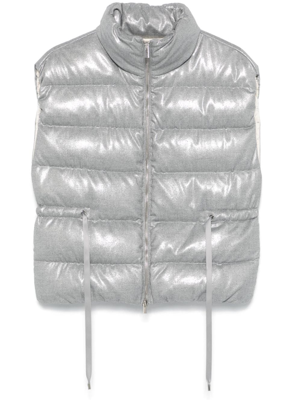 PESERICO Peserico Lamé-Effect Padded Gilet