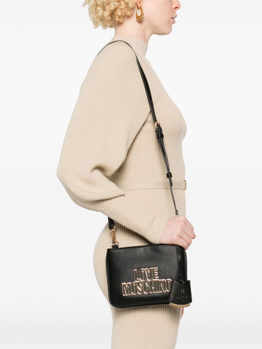 MOSCHINO Love Moschino Logo Crossbody Bag