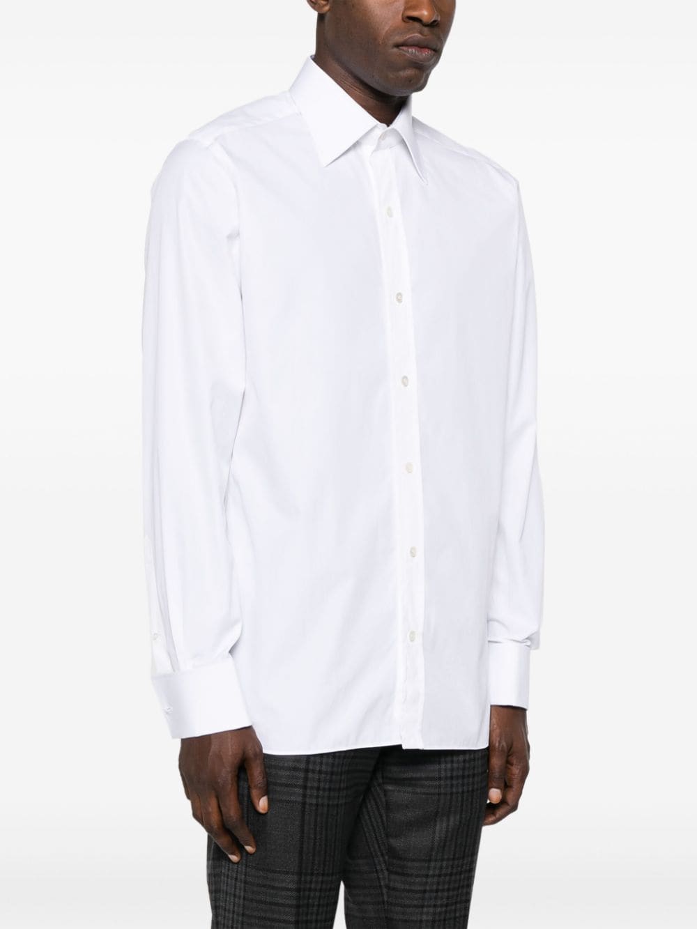 TOM FORD spread-collar cotton shirt