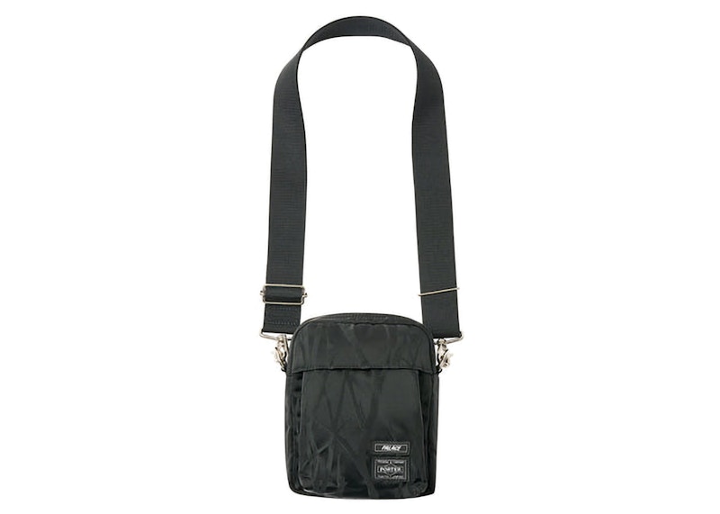 PALACE PORTER VERTICAL SHOULDER BAG 黒 PALACE Vertical Shoulder Bag - Black/jacquard | Editorialist