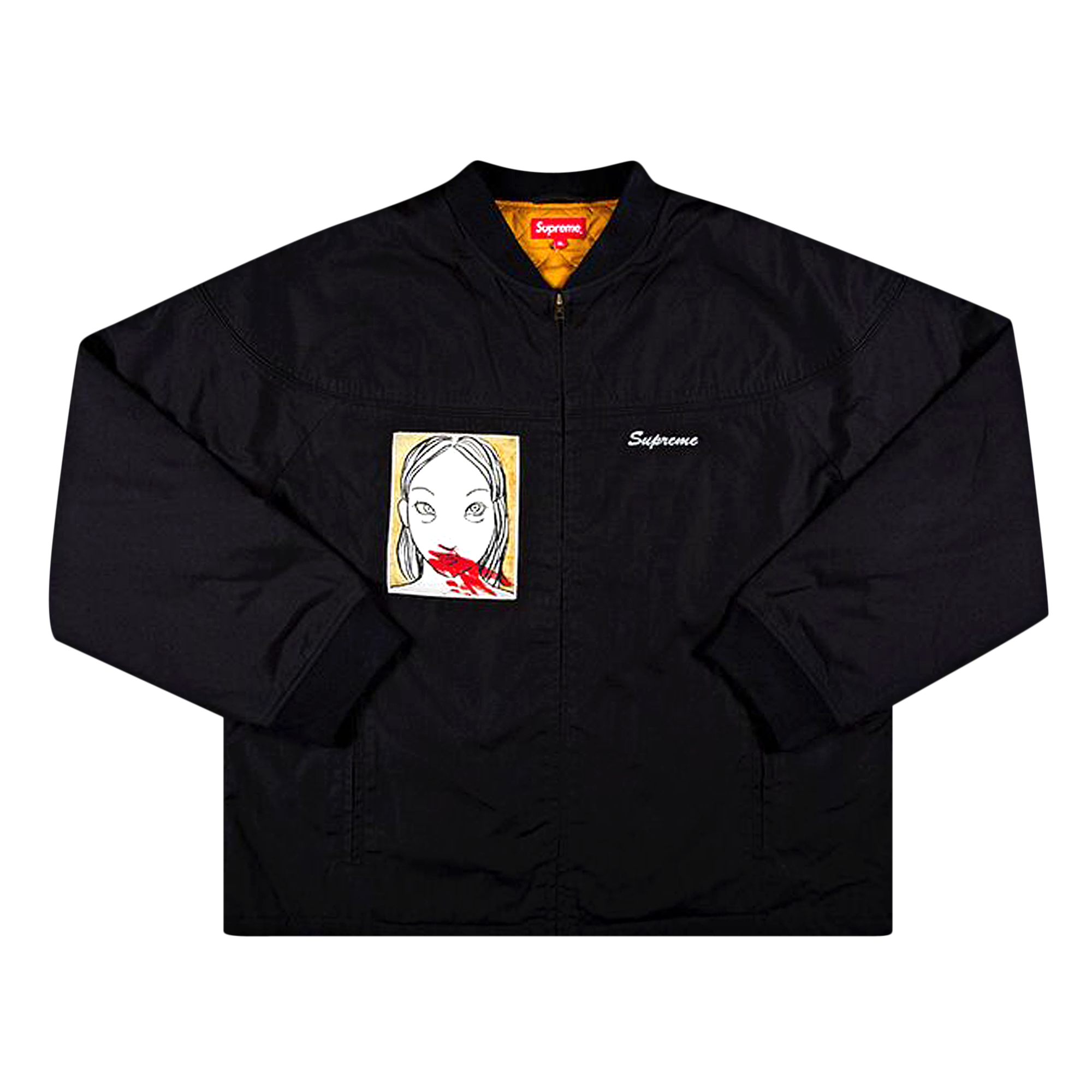 Supreme Playboy Crew Jacket - Black | Editorialist