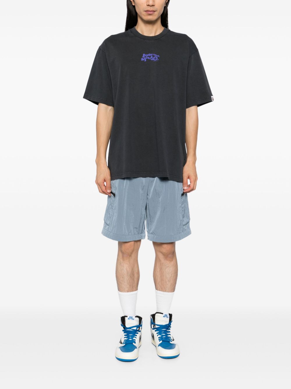 A BATHING APE logo-print t-shirt