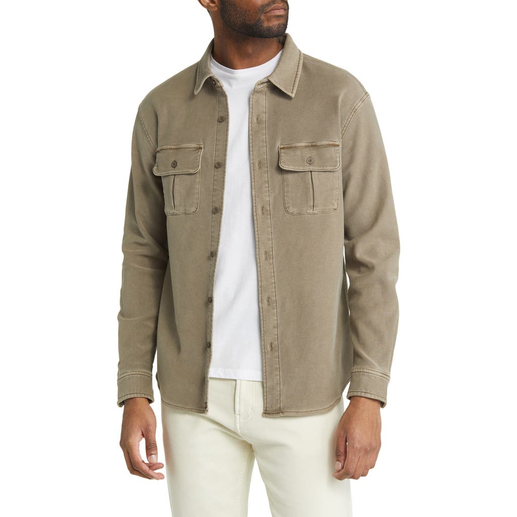 THE NORMAL BRAND tailored terry shirt jacket