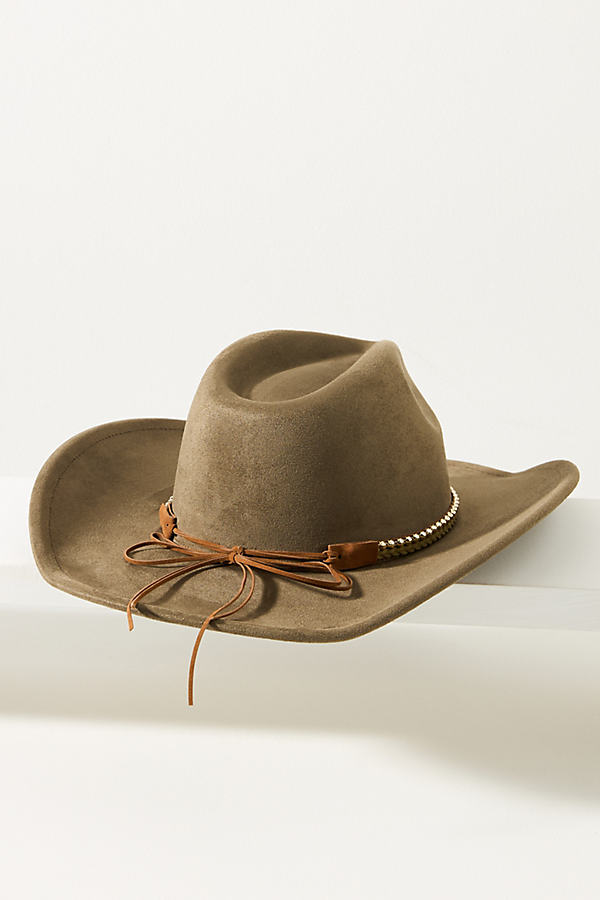 Anthropologie Faux-Suede Rancher Hat In Green - 31% Off  display picture 3