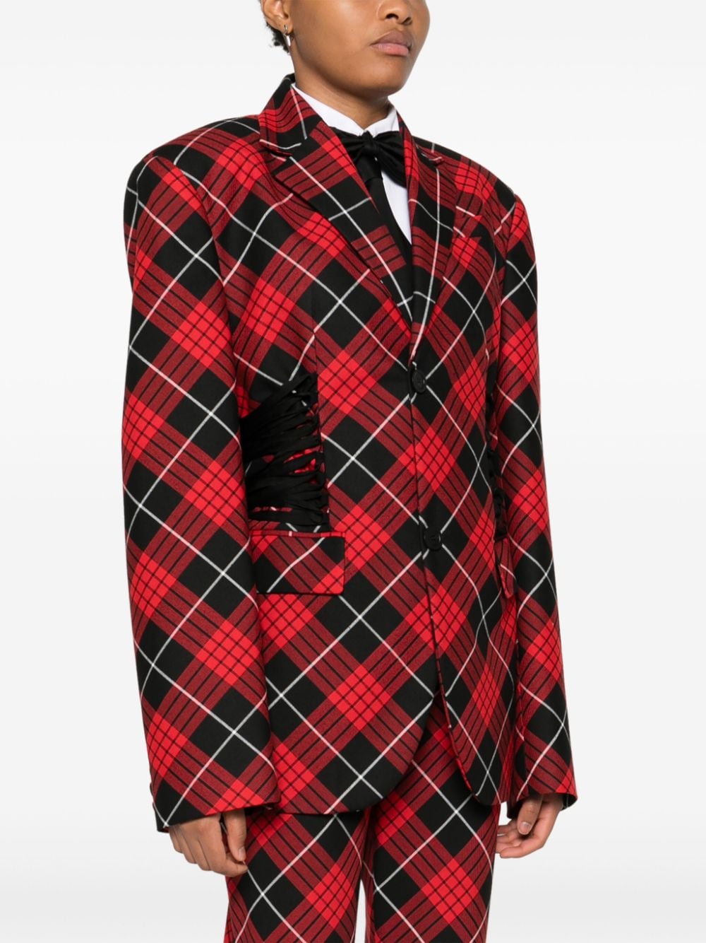 JEAN PAUL GAULTIER Jean Paul Gaultier Plaid-Check Blazer