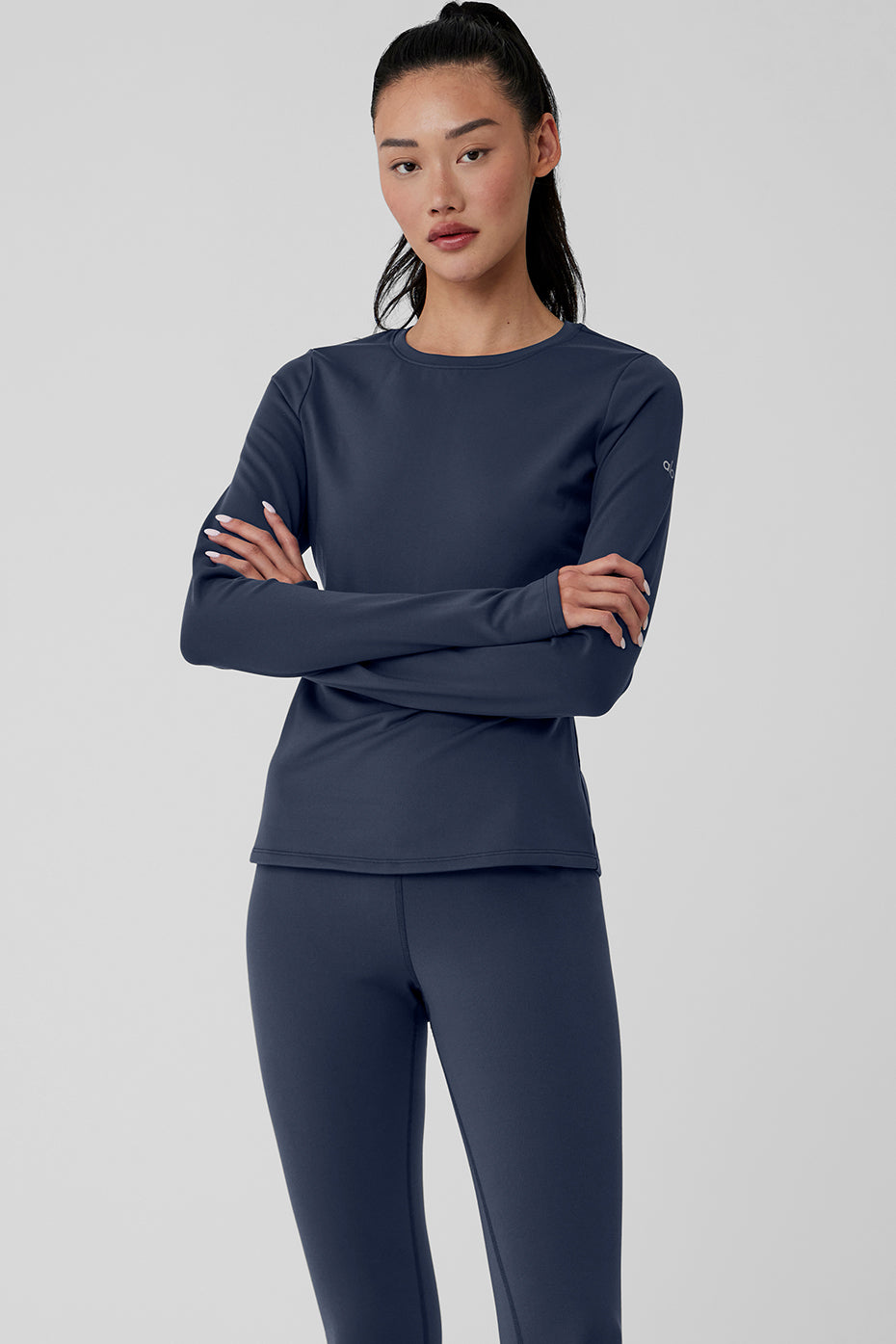 S alo 長袖 ヨガウェア 美品 Alo Yoga® Airbrush Winter Warm Nocturne Long Sleeve Jacket