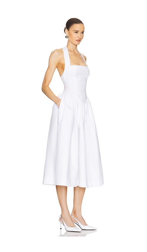 gauze dress midi Kyra Midi Dress ~ White Gauze
