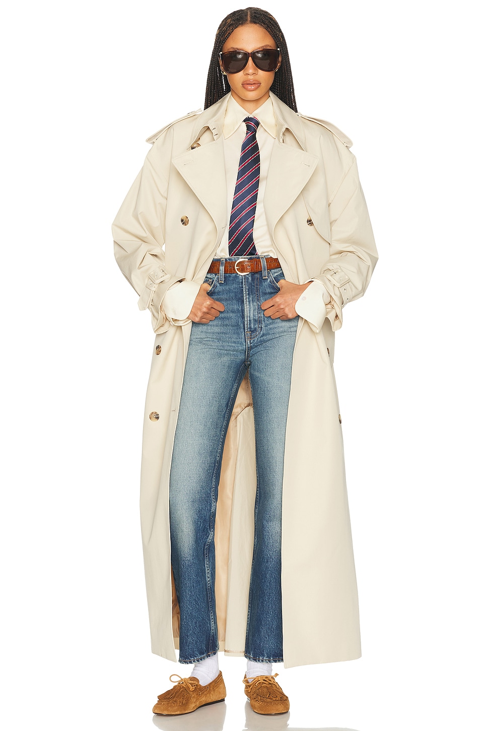 Helsa Classic Oversized Trench Coat - Chino | Editorialist