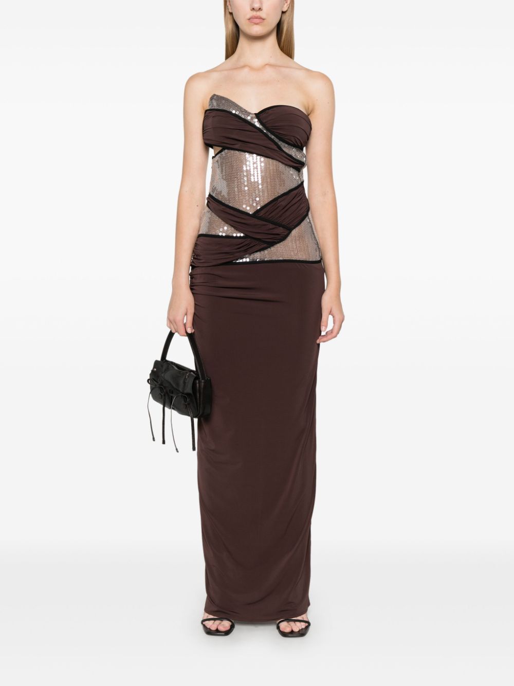 NENSI DOJAKA Nensi Dojaka Sequin-Embellished Maxi Dress