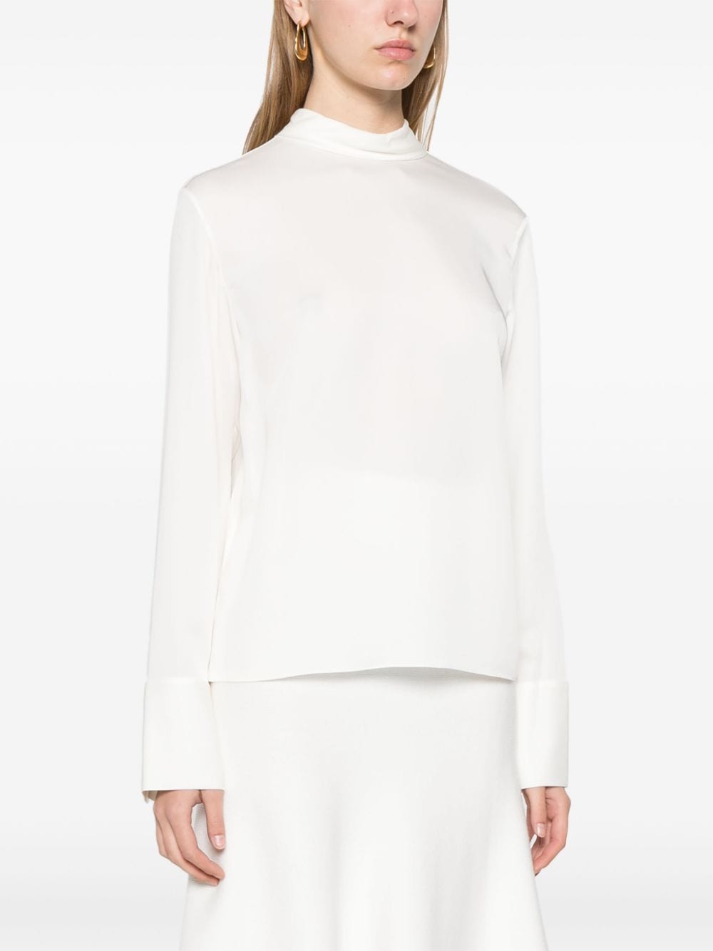 THEORY Theory Scarf-Detail Silk Blouse
