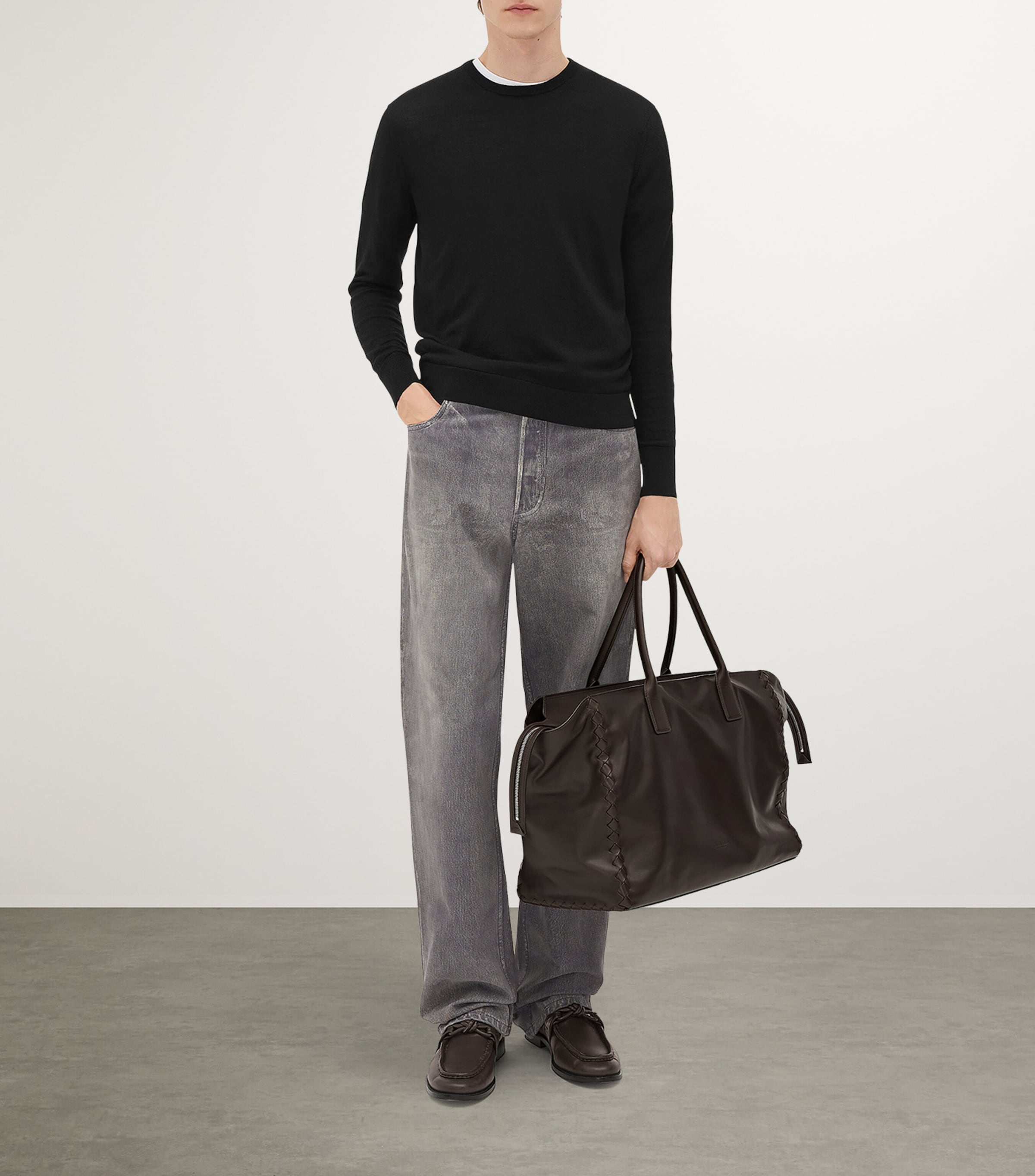 BOTTEGA VENETA Calfskin Cabat Tote Bag