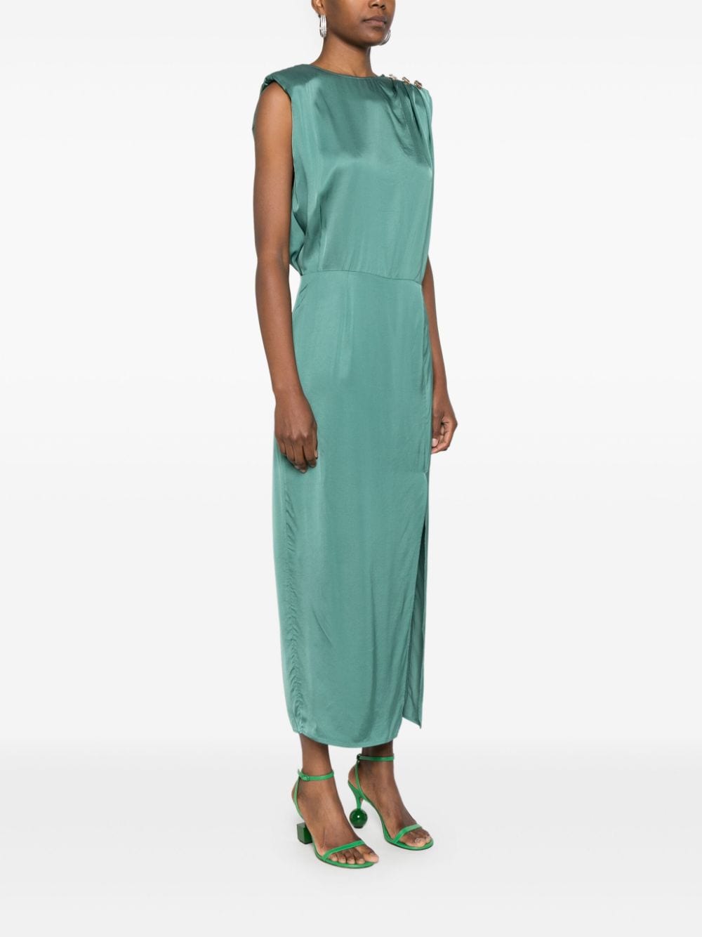 Ba&Sh Jynthia Maxi Dress In Green - 22% Off | Editorialist Ba&Sh Jynthia Maxi Dress In Green - 22% Off | Editorialist