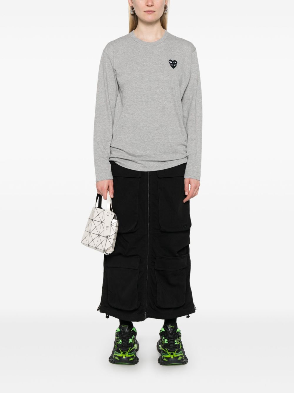 PLAY COMME DES GARCON Comme Des Garçons Play Double Heart-Patch T-Shirt
