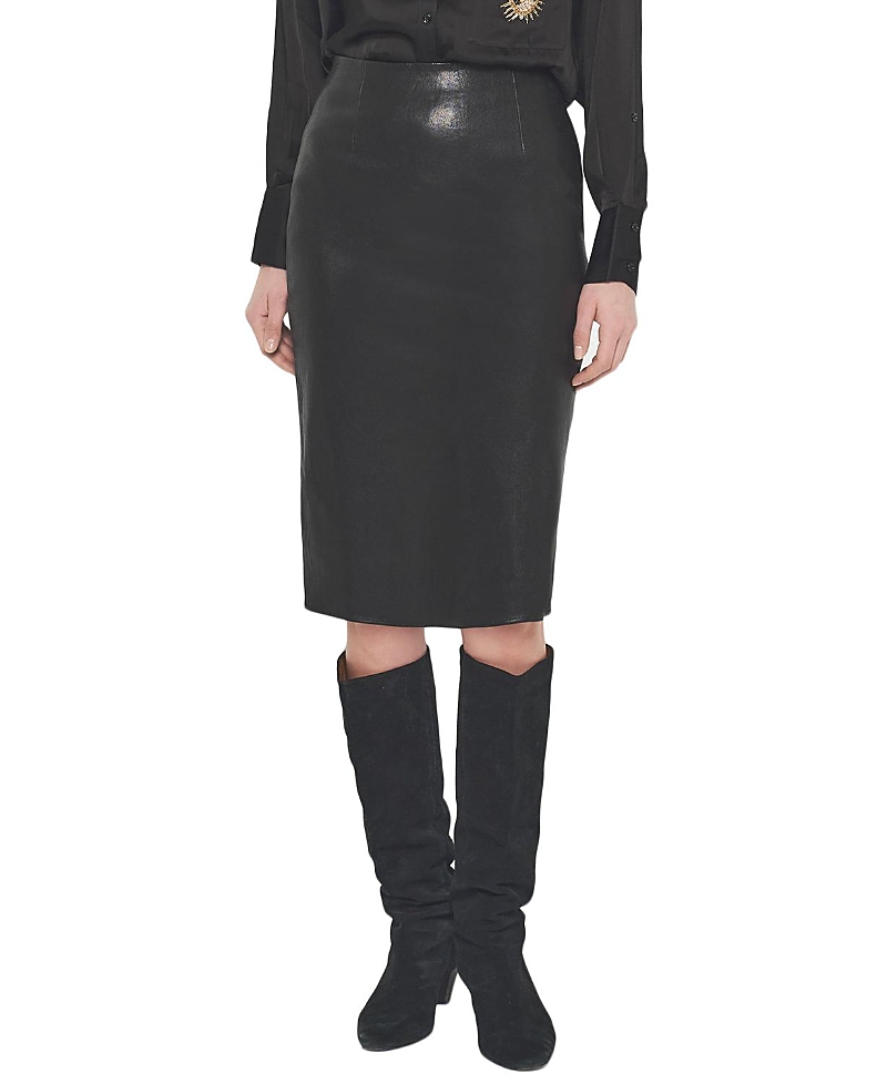 AS BY DF Claude Stretch Leather Pencil Skirt