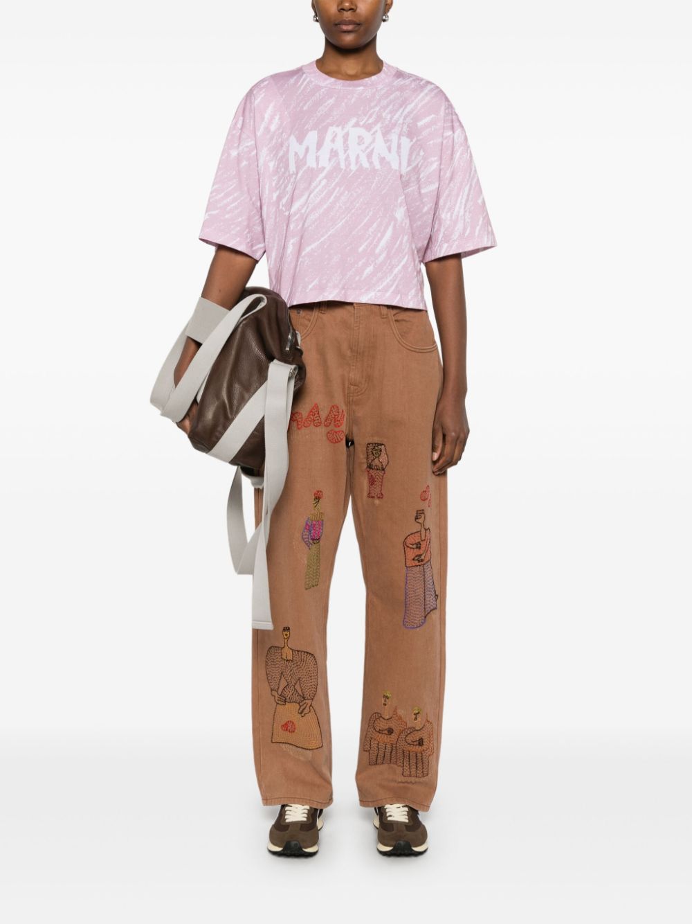 MARNI Marni Scribble Logo T-Shirt