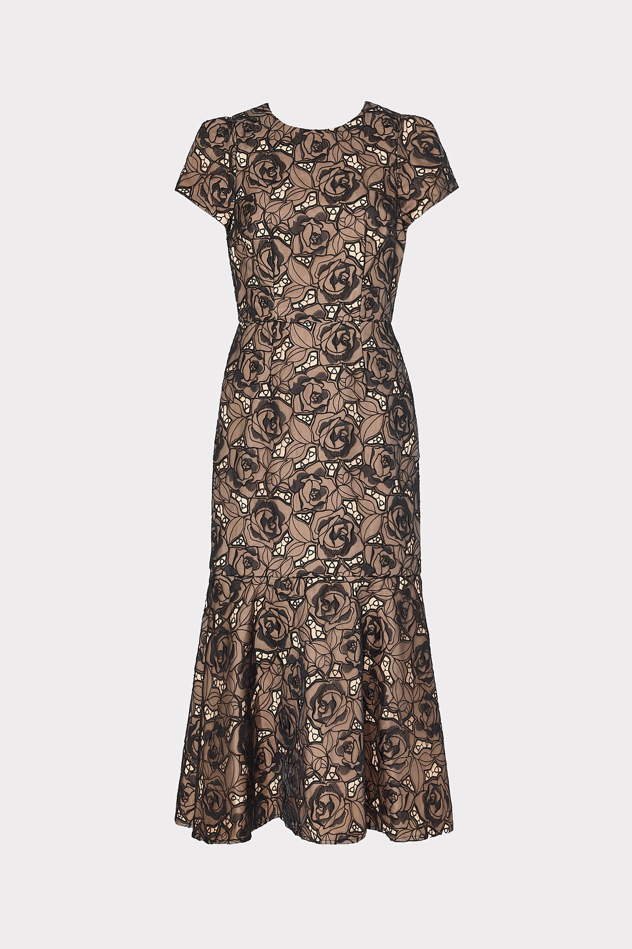 milly kinsley floral sequin lace midi dress Falling Leaves WATERFALL DRESS – Millie Mae Clothing main image 0