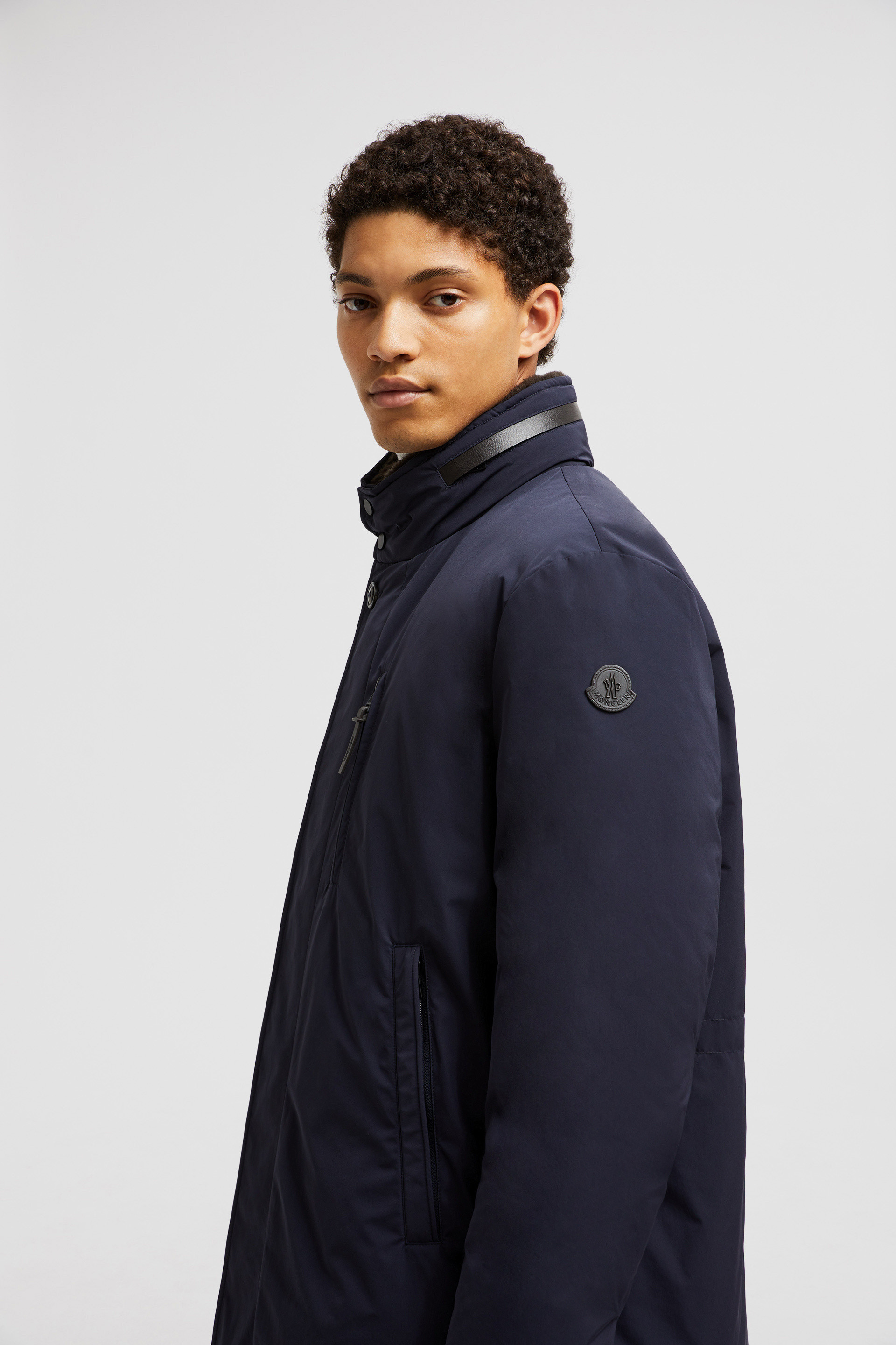 Moncler Quentin Hooded Parka - Blue | Editorialist