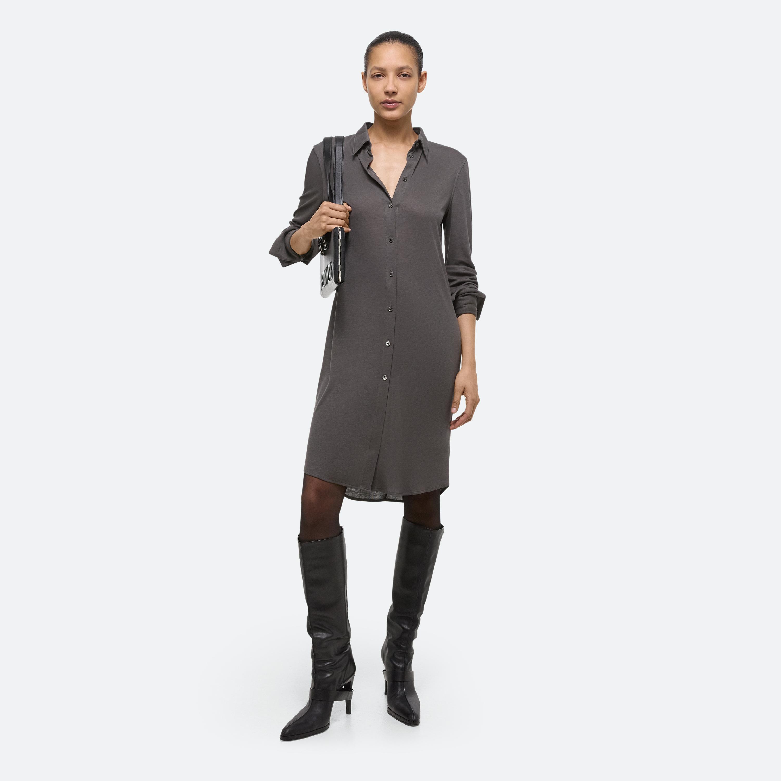 HELMUT LANG Helmut Lang Ribbed Shirt Dress