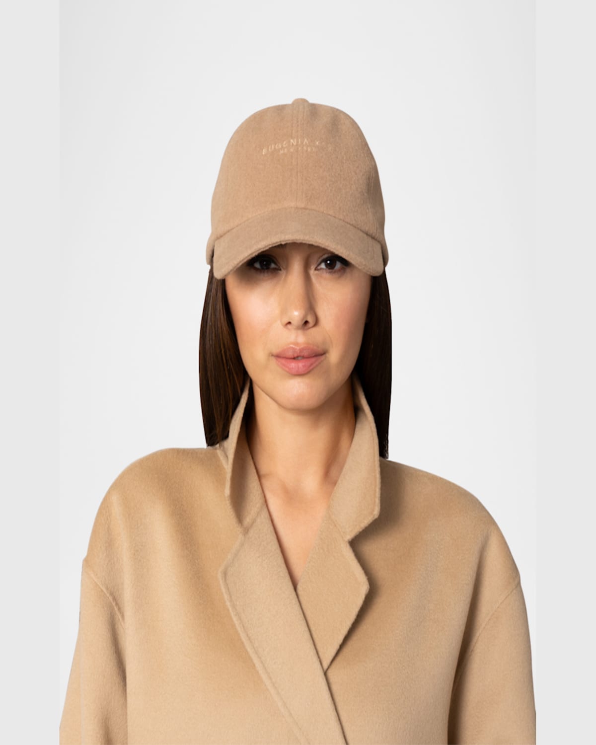 Eugenia Kim Khaki Baseball Cap with Embroidered Logo Eugenia Kim Darien Baseball Women Cap Sz M 3915 for sale  main image 4