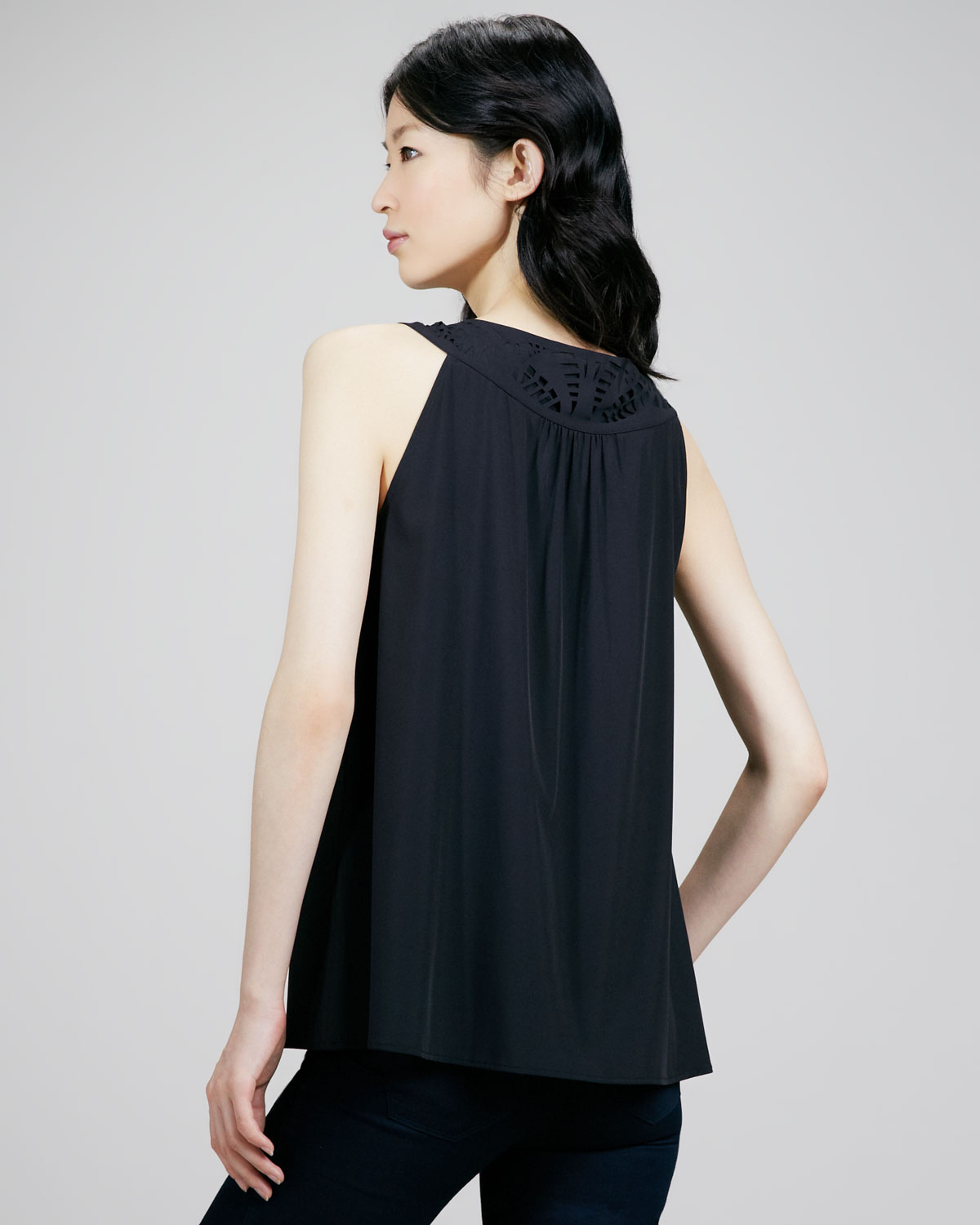 Shoshanna Malvo Grommet Mini Dress In Jet - 35% Off | Editorialist