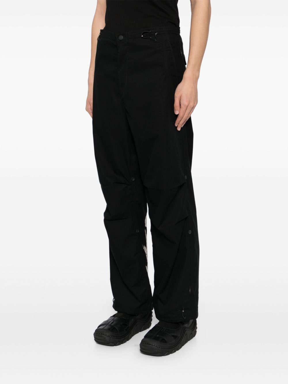 MAHARISHI Maharishi Embroidered Straight-Leg Trousers