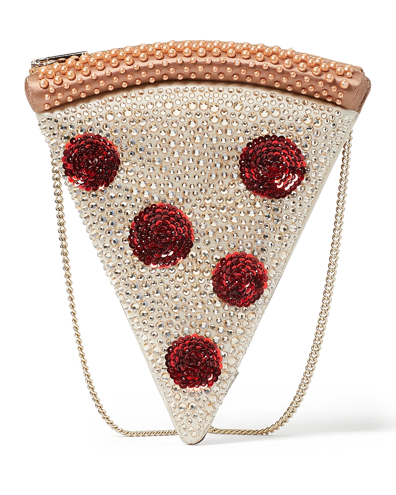 KATE SPADE NEW YORK Kate Spade New York Crystal-Embellished Pizza Crossbody Bag