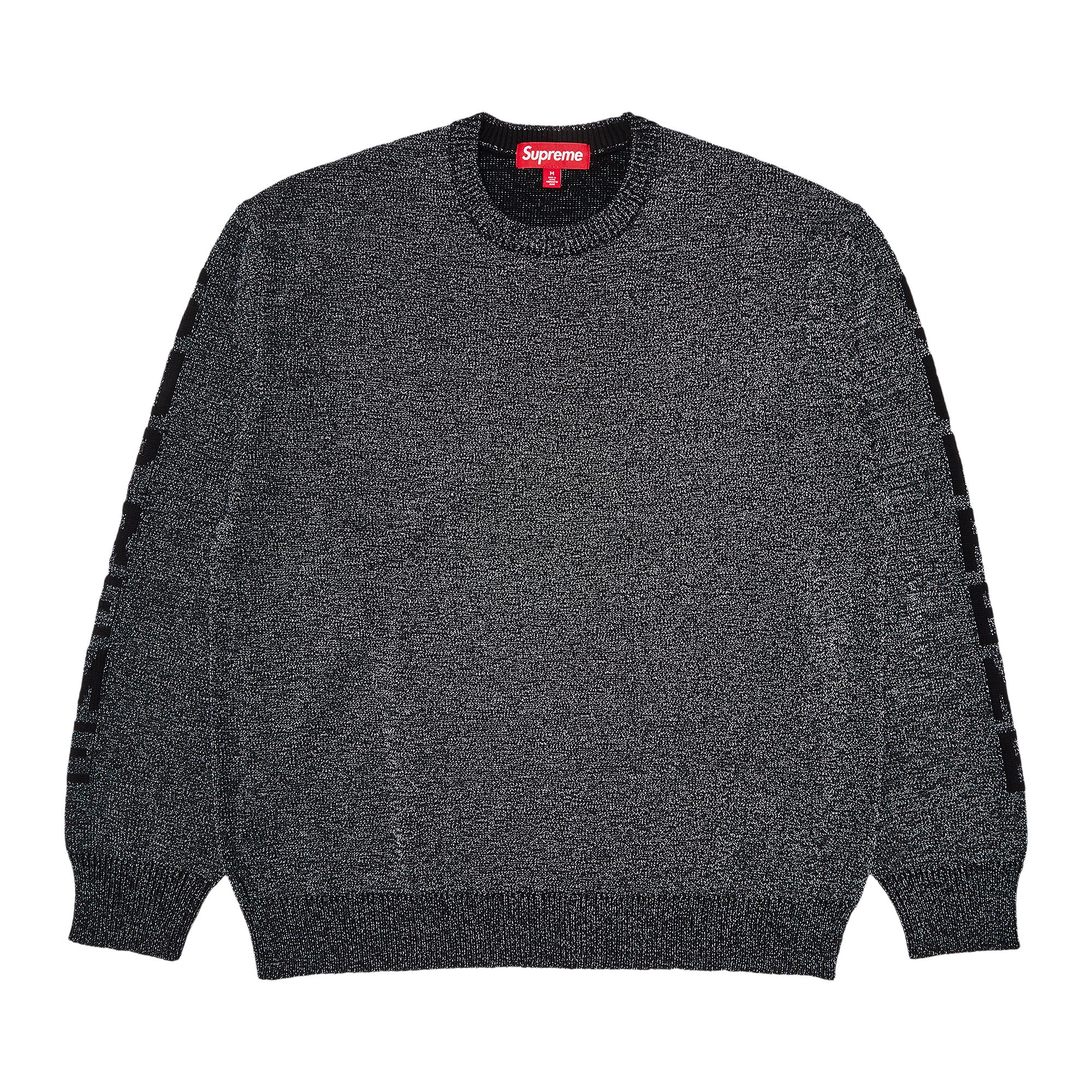 Supreme Digital Flag Sweater - Black | Editorialist