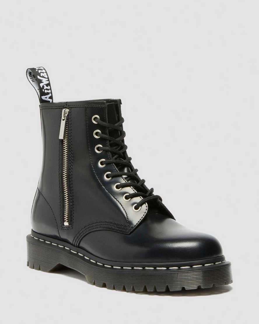 Buy Martens 1460 Lace And Zip Leather Boots Black At 19% Off