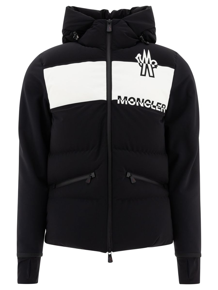 Moncler Padded Jacket With Logo In Black - 16% Off | Editorialist