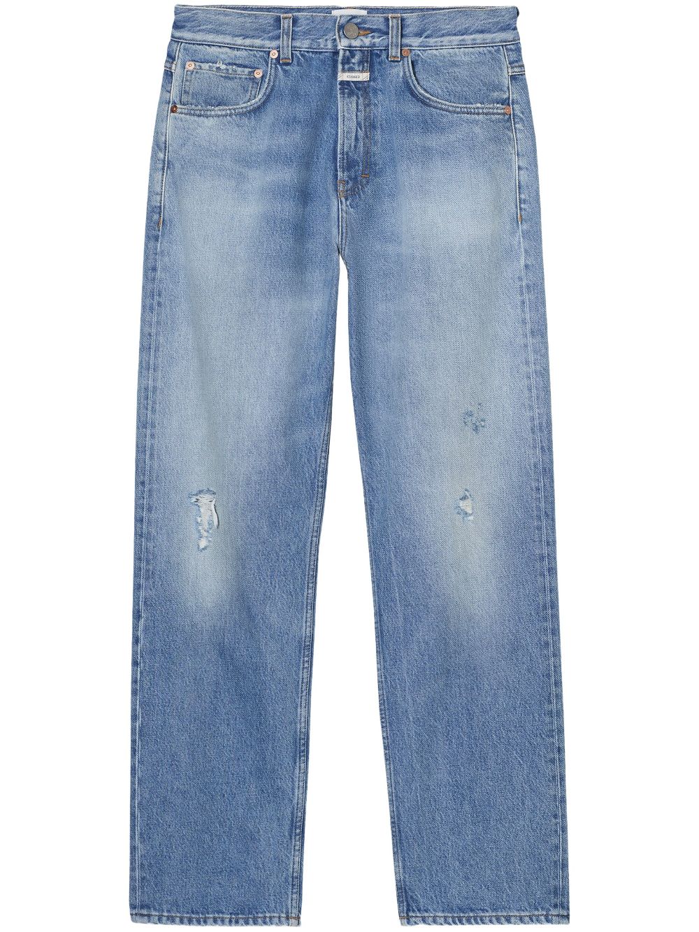 MOSCHINO Moschino High-Waisted Straight-Leg Jeans